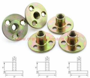 Factory Customized M6 M8 M10 Zinc Plated Round Base T Lock Nut Three ...